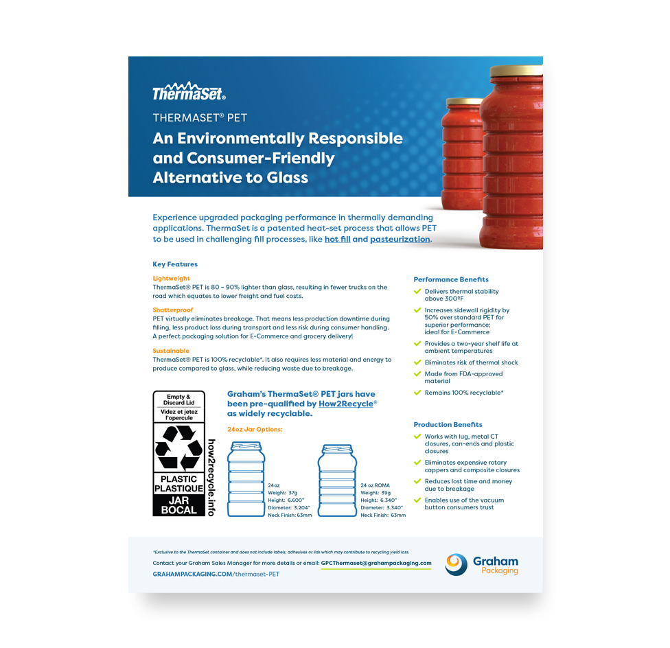 ThermaSet® PET Packaging | Patented Heat-Set Process | Graham